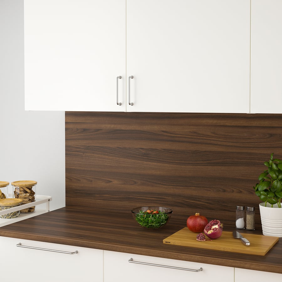 EKBACKEN worktop, brown walnut effect/laminate, 186x2.8 cm - IKEA