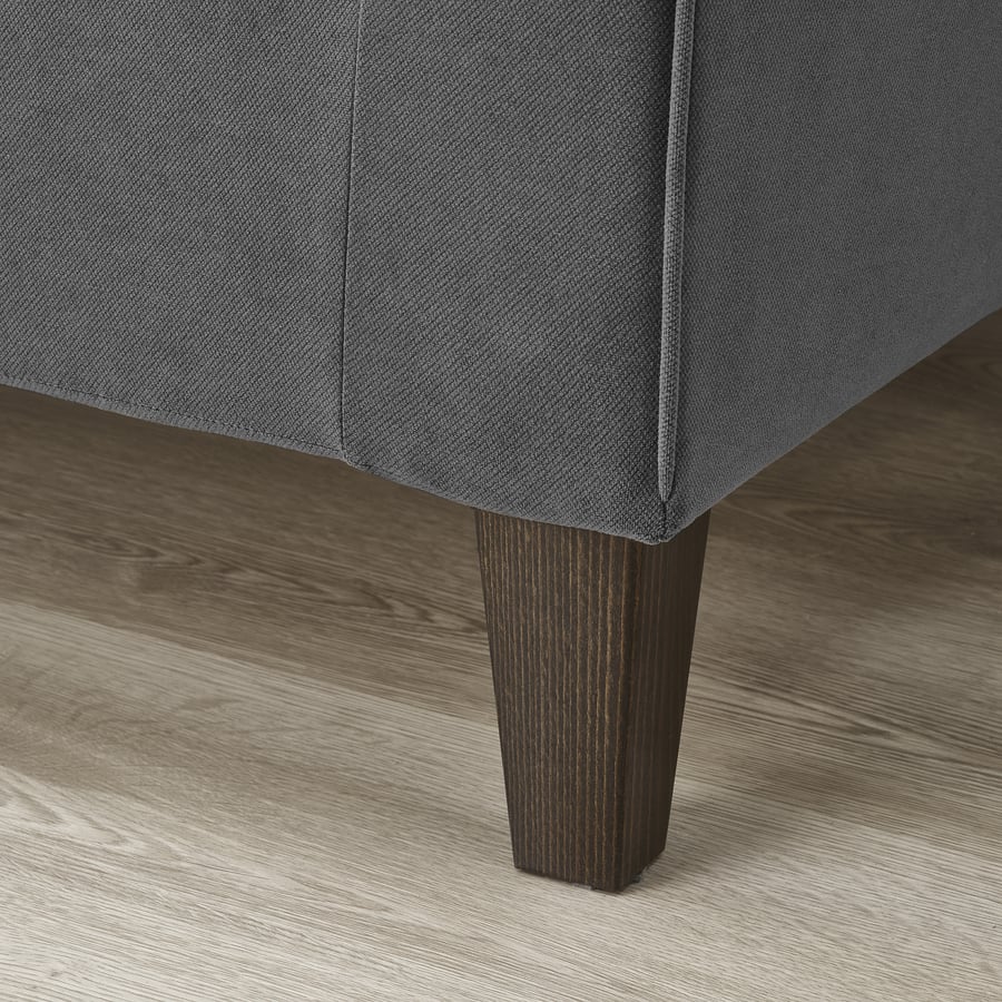 EKHOLMA 2-seat sofa, Hakebo dark grey - IKEA