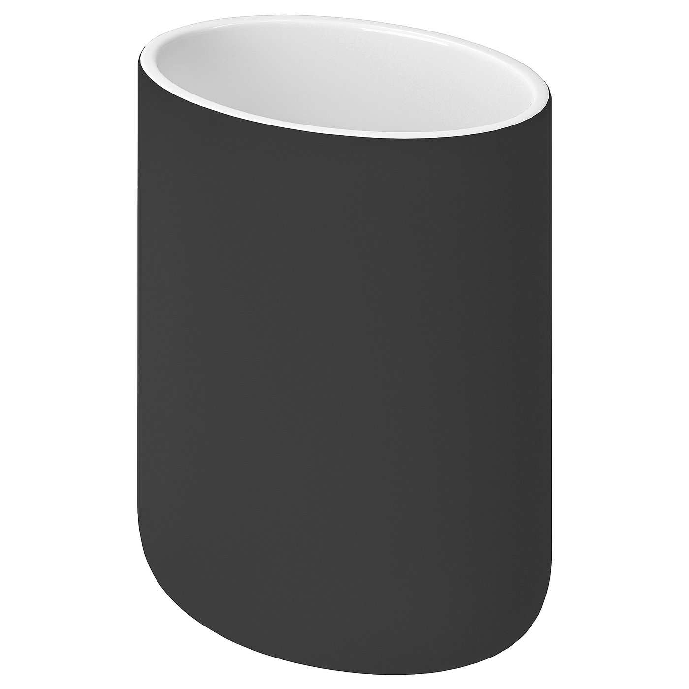 EKOLN toothbrush holder, dark grey - IKEA
