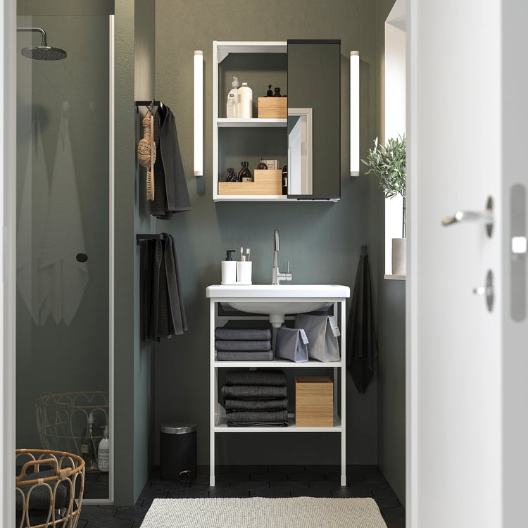 ENHET bathroom, white, 64x43x87 cm - IKEA