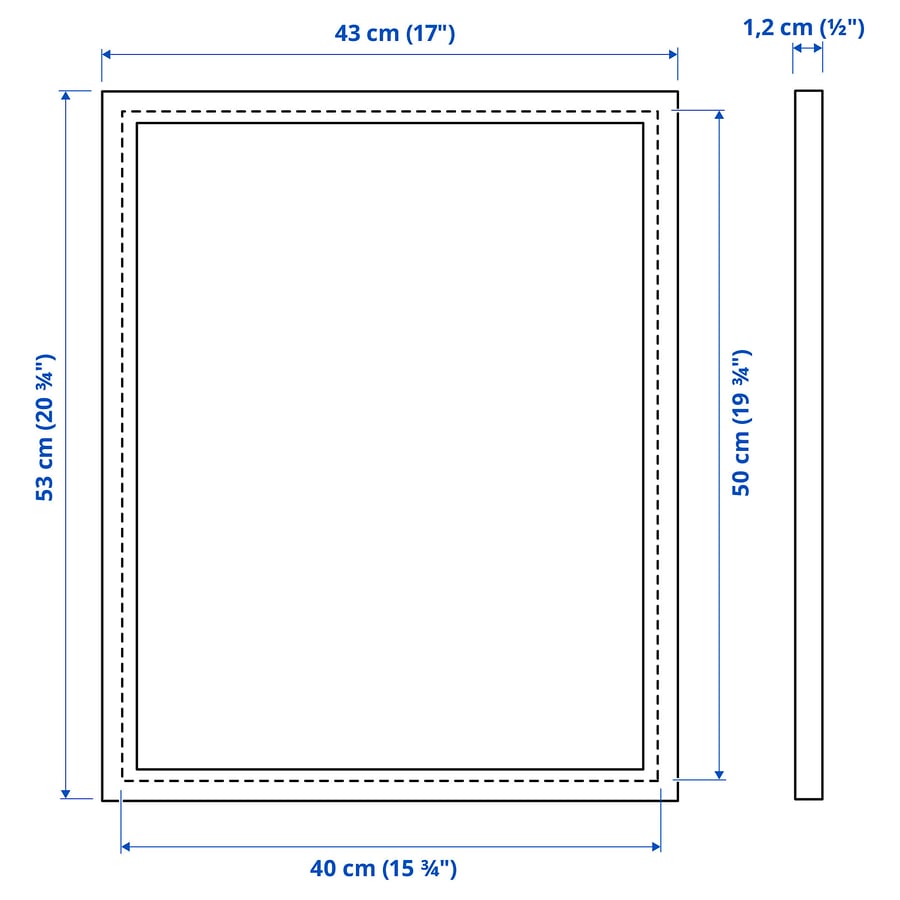 FISKBO frame, white, 40x50 cm - IKEA