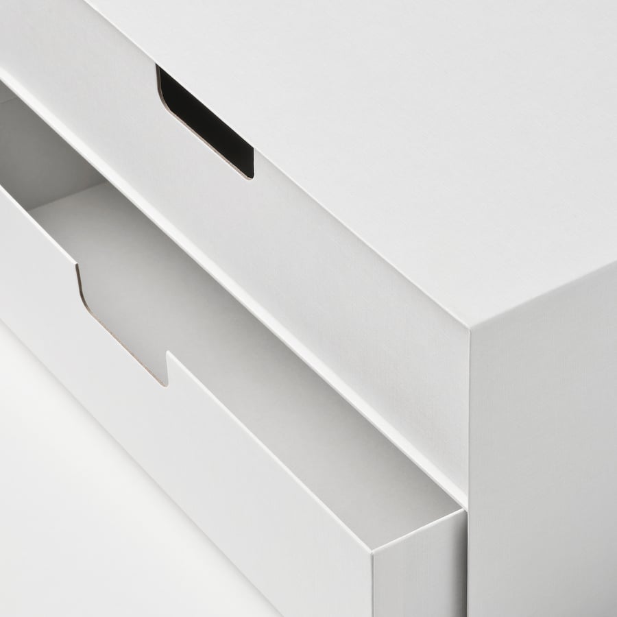 FJÄDERHARV mini chest with 2 drawers, white, 32x25 cm - IKEA