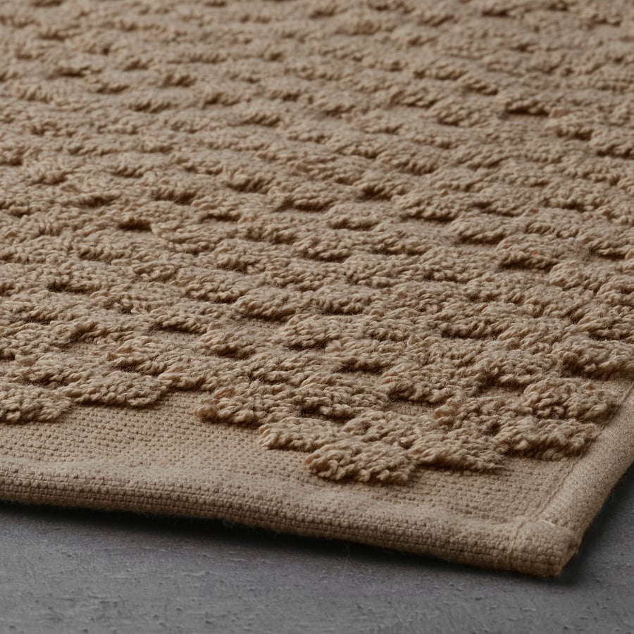 FJÄLLKATTFOT bath mat, beige, 50x80 cm - IKEA