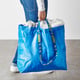 FRAKTA carrier bag, medium, blue, 45x18x45 cm/36 l - IKEA