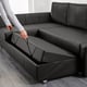 FRIHETEN corner sofa-bed with storage, Bomstad black - IKEA