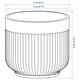 GRADVIS plant pot, in/outdoor black, 6 cm - IKEA