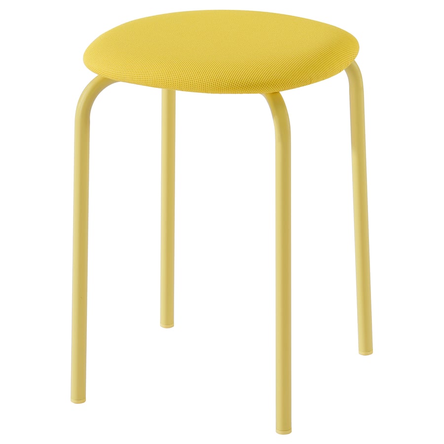 GULTARP stool, light yellow/Remmarn yellow - IKEA