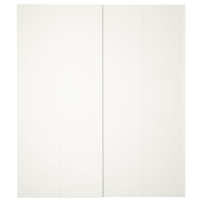 HASVIK pair of sliding doors, white, 200x236 cm - IKEA