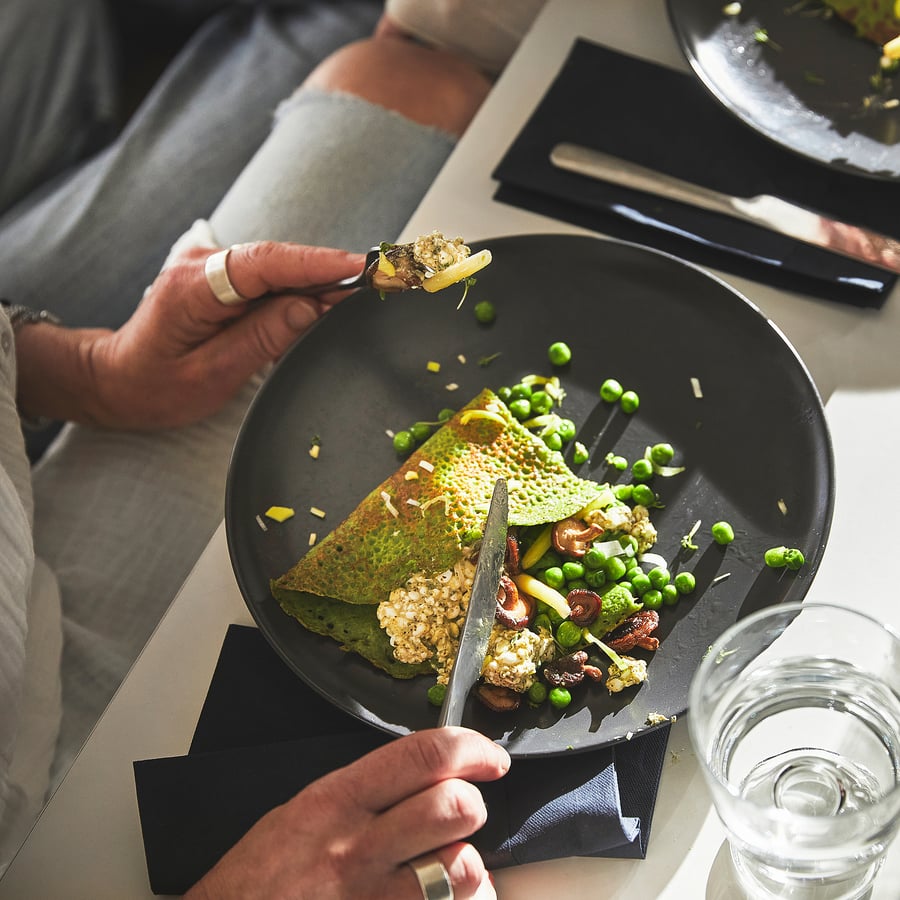 HEMLAGAD crepe-/pancake pan, non-stick coating black, 25 cm - IKEA