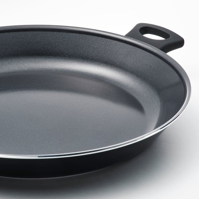 HEMLAGAD frying pan, non-stick coating black, 32 cm - IKEA