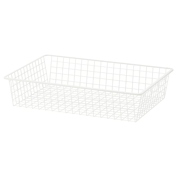 HJÄLPA wire basket, white, 80x55 cm - IKEA