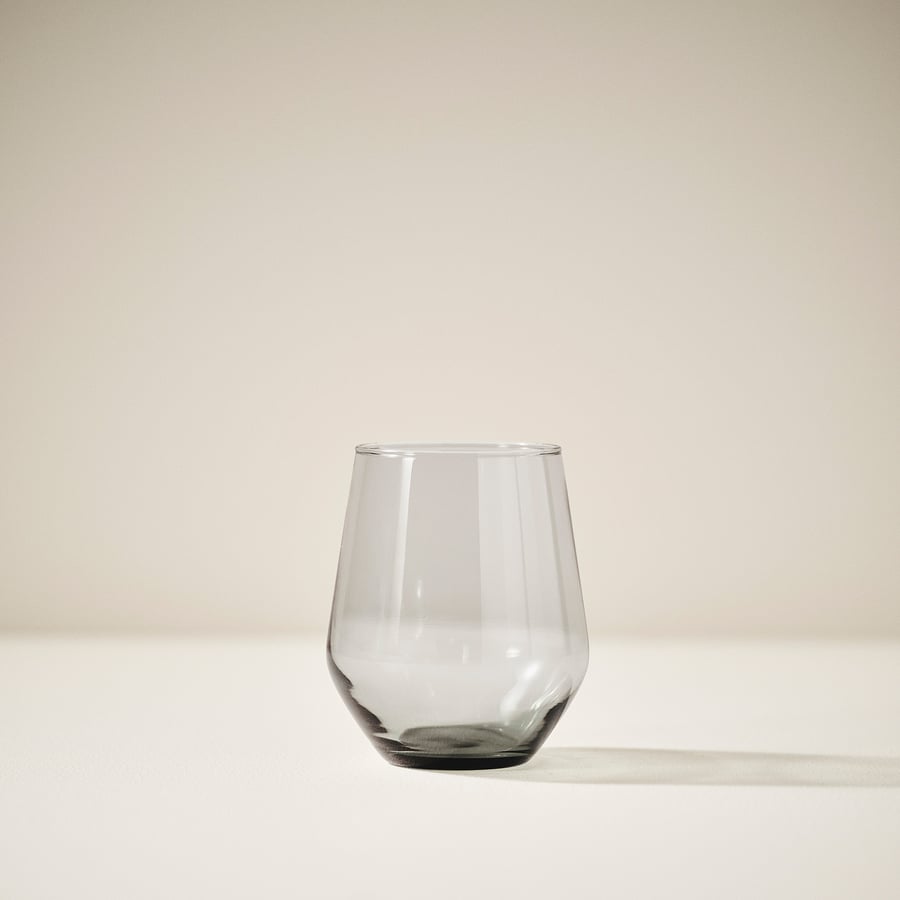 IVRIG glass, grey, 45 cl - IKEA