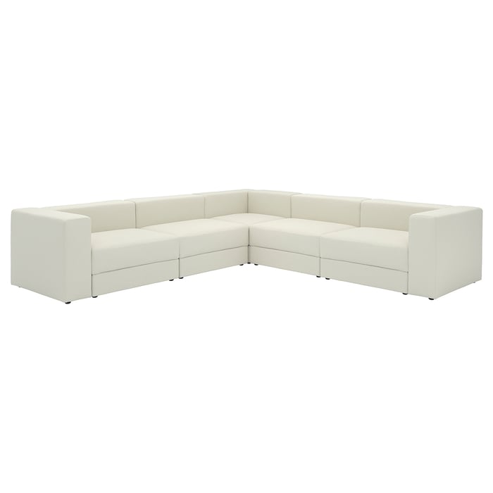JÄTTEBO modular corner sofa, 6 seat, Axvall off-white - IKEA