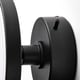 KABOMBA LED wall lamp with mirror, dimmable matt/black, 20 cm - IKEA