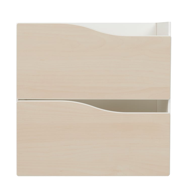 Kallax Insert With 2 Drawers Wave Shaped Birch Ikea