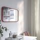LINDBYN mirror, red, 28x60 cm - IKEA