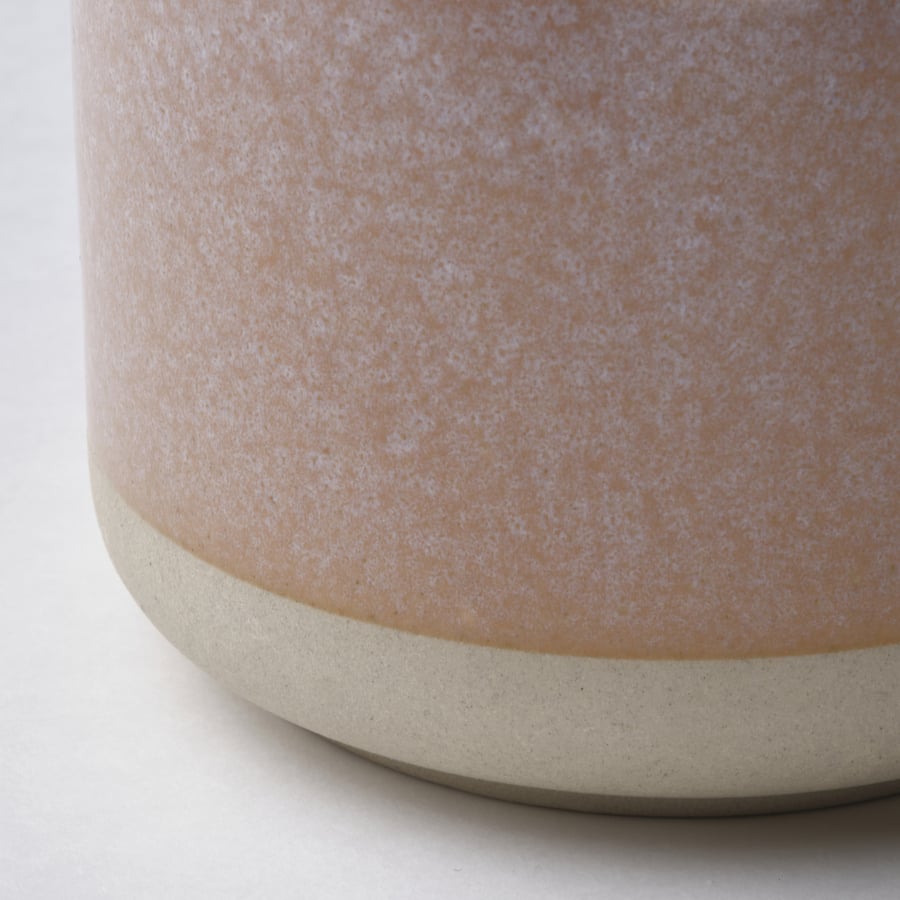 LUGNARE scented candle in ceramic jar, Jasmine/pink, 25 hr - IKEA