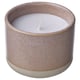 LUGNARE scented candle in ceramic jar, Jasmine/pink, 25 hr - IKEA
