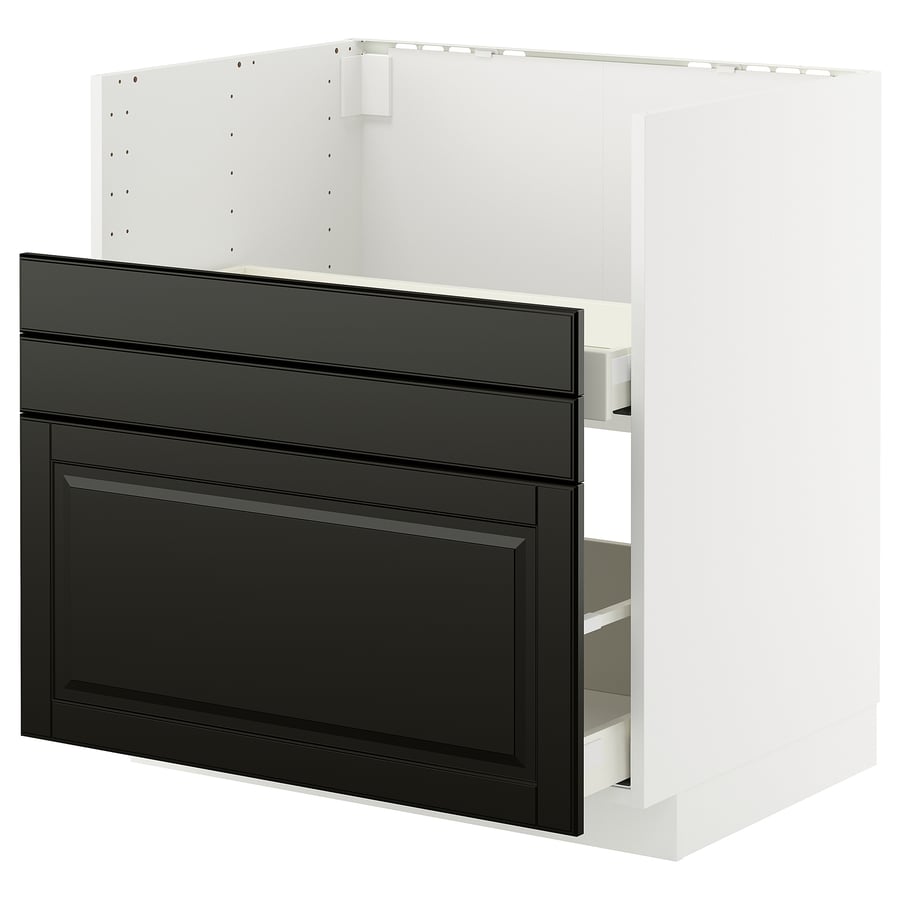 METOD / MAXIMERA base cab f TALLSJÖN sink, white/Bodbyn black, 80x60 cm ...