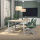 MITTZON conference table, birch veneer/white, 140x108x75 cm - IKEA