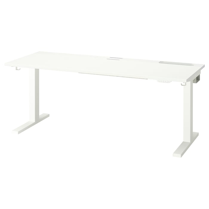 MITTZON desk sit/stand, electric white, 160x60 cm - IKEA