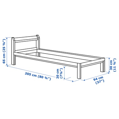 NEIDEN bed frame, pine, 90x200 cm - IKEA