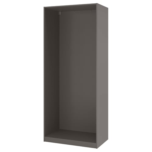 PAX wardrobe frame, dark grey, 100x58x236 cm - IKEA