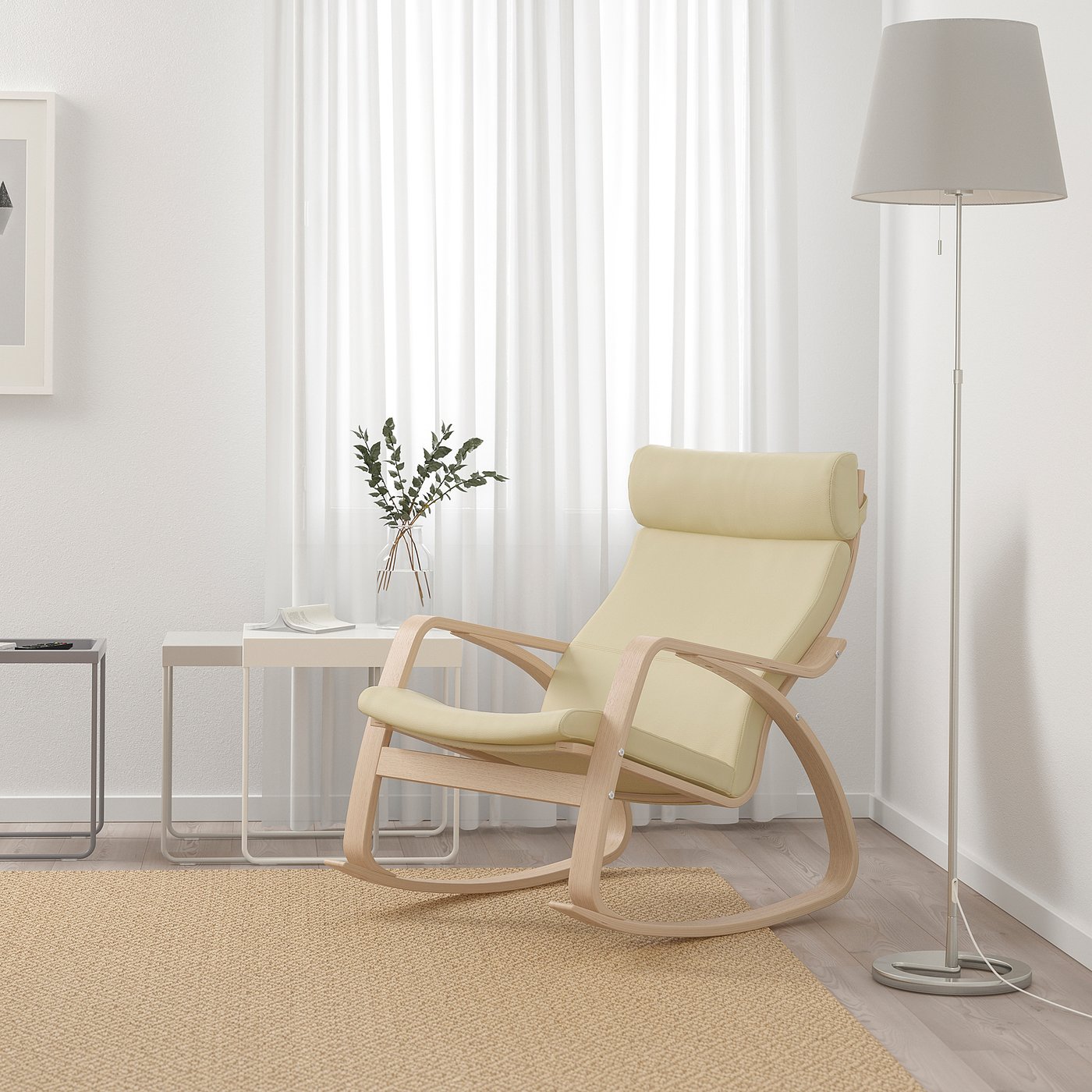 POÄNG Rocking-chair, Glose eggshell - IKEA