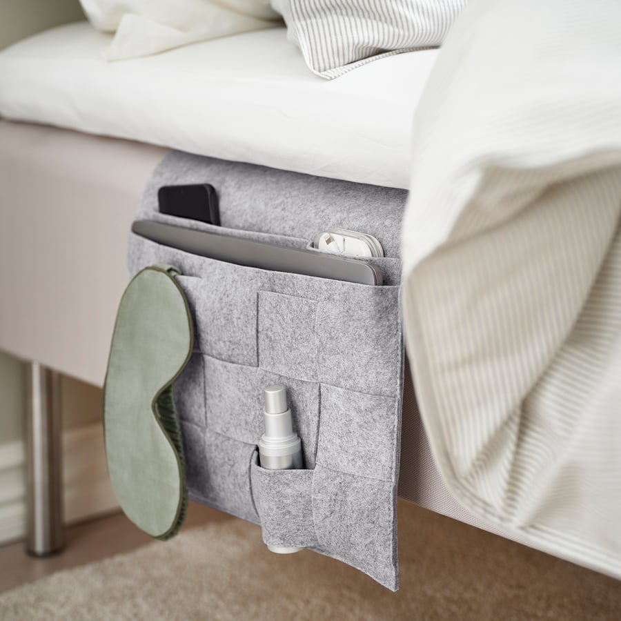 SILÄNG storage pocket for bed, felt - IKEA