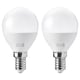 SOLHETTA LED bulb E14 806 lumen, dimmable/globe opal white, 45 mm - IKEA