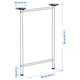 SPÄND leg, white, 70 cm - IKEA