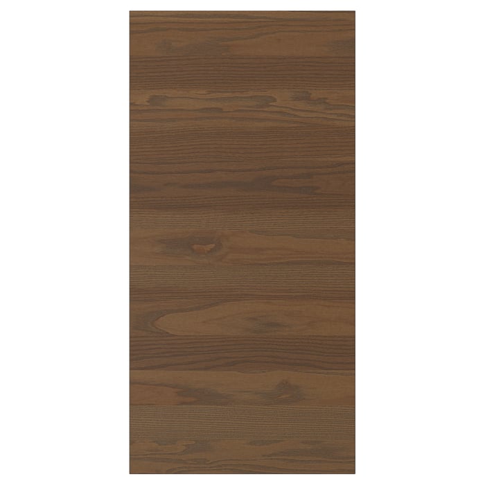 STENSTA cover panel, dark brown ash veneer, 39x80 cm - IKEA