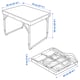 STRANDÖN folding table set, blue - IKEA