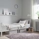 SUNDVIK ext bed frame with slatted bed base, grey, 80x200 cm - IKEA