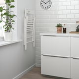 NORBERG Wall-mounted drop-leaf table, white, 74x60 cm - IKEA