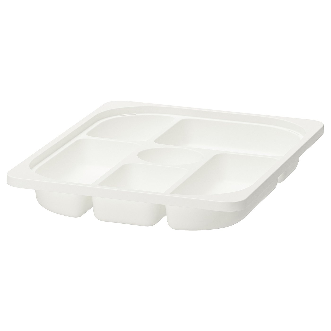 TROFAST storage tray with compartments, white, 42x30x5 cm - IKEA