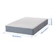 VÅGSTRANDA pocket sprung mattress, firm/light blue, 140x200 cm - IKEA
