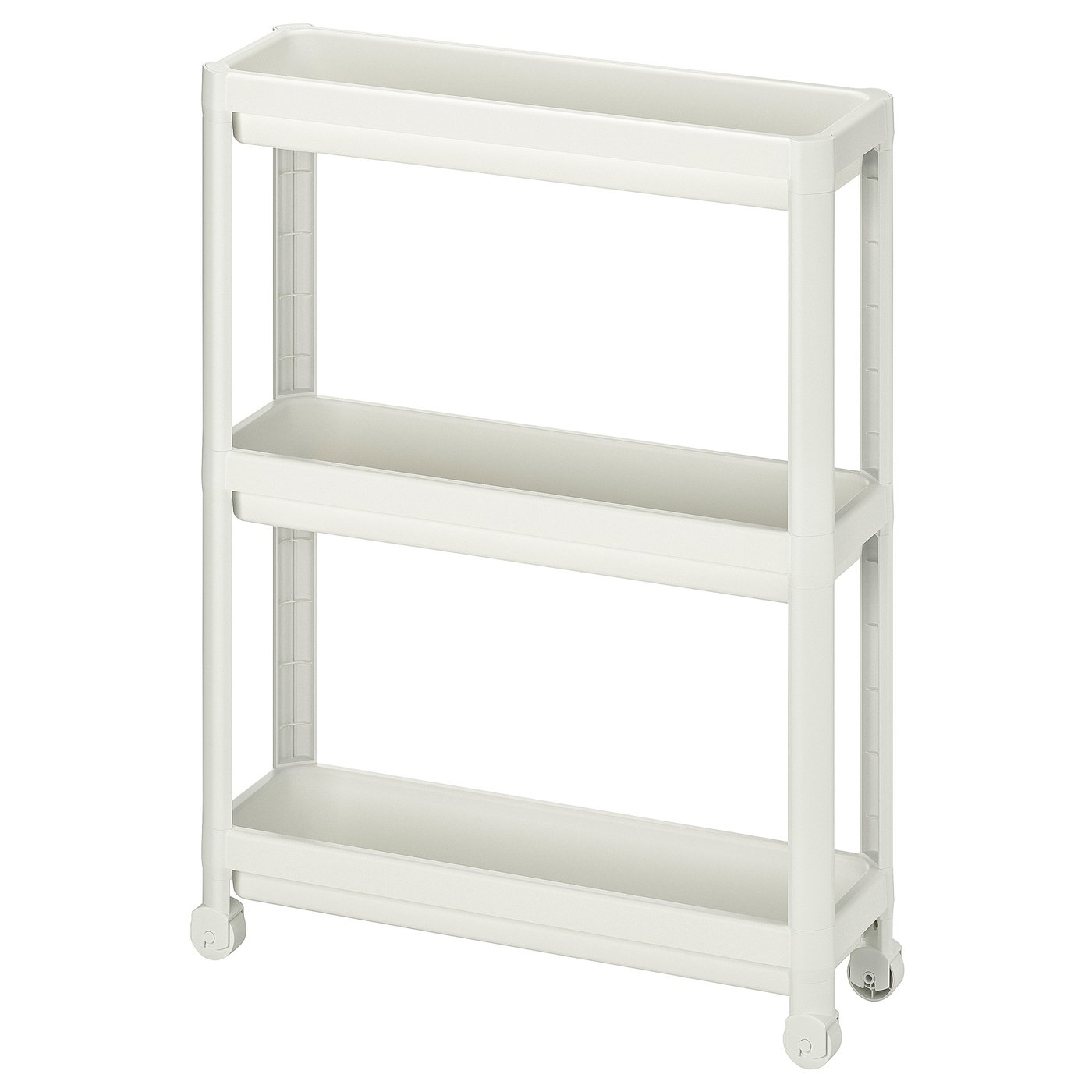 VESKEN trolley, white, 54x18x71 cm - IKEA