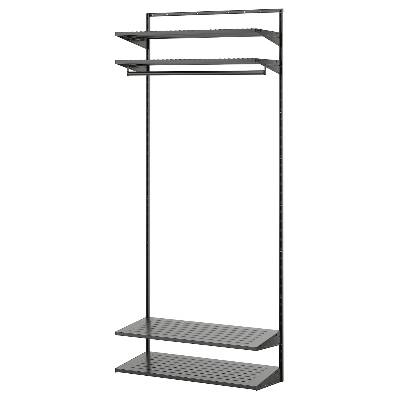 BOAXEL wardrobe combination, anthracite, 82x40x201 cm - IKEA Lithuania