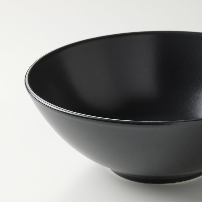 FÄRGKLAR bowl, matt dark grey, 16 cm - IKEA Lithuania