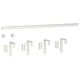 HUGAD curtain rod combination, with wall/ceiling brackets/with finials ...