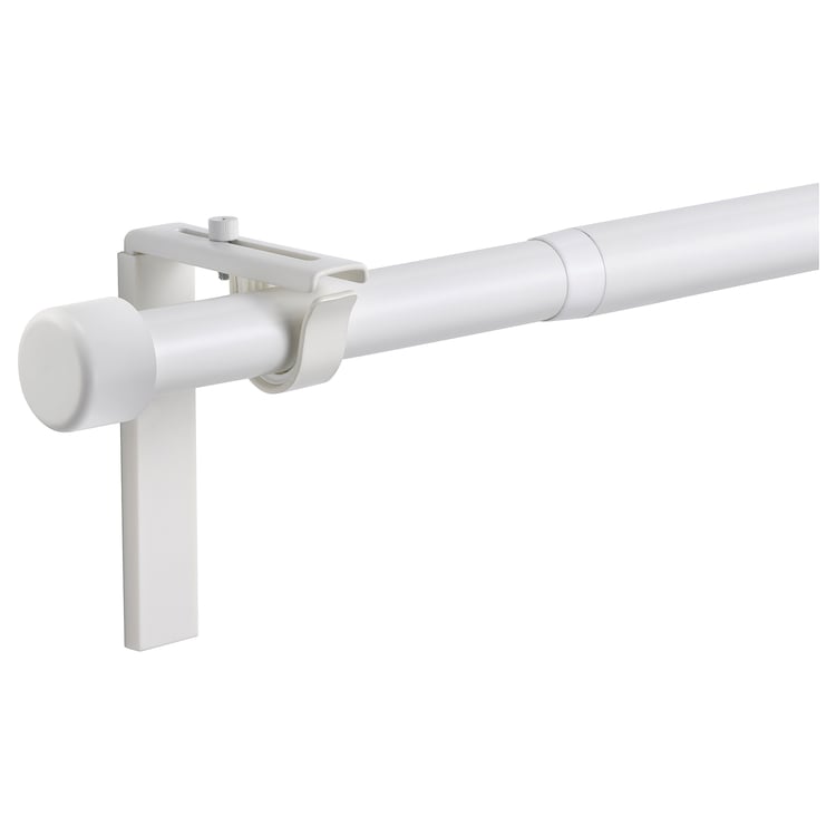 HUGAD curtain rod combination, with wall/ceiling brackets/with finials ...