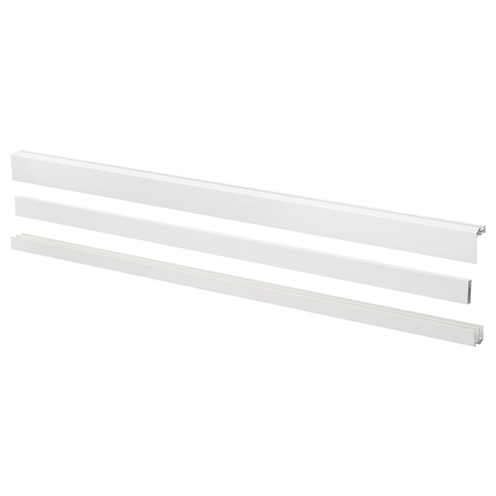 LARKOLLEN rail w fittings for sliding doors, white, 80 cm - IKEA Lithuania
