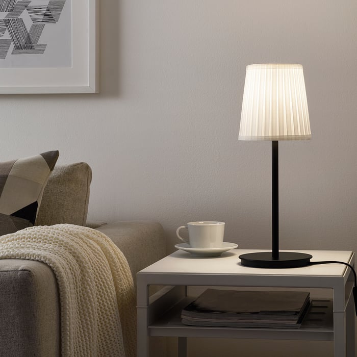 SKAFTET table lamp base, black, 30 cm - IKEA Lithuania