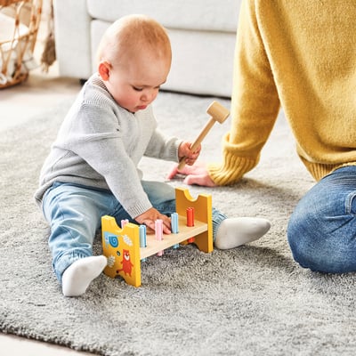 UPPSTÅ toy hammering block, multicolour - IKEA Lithuania