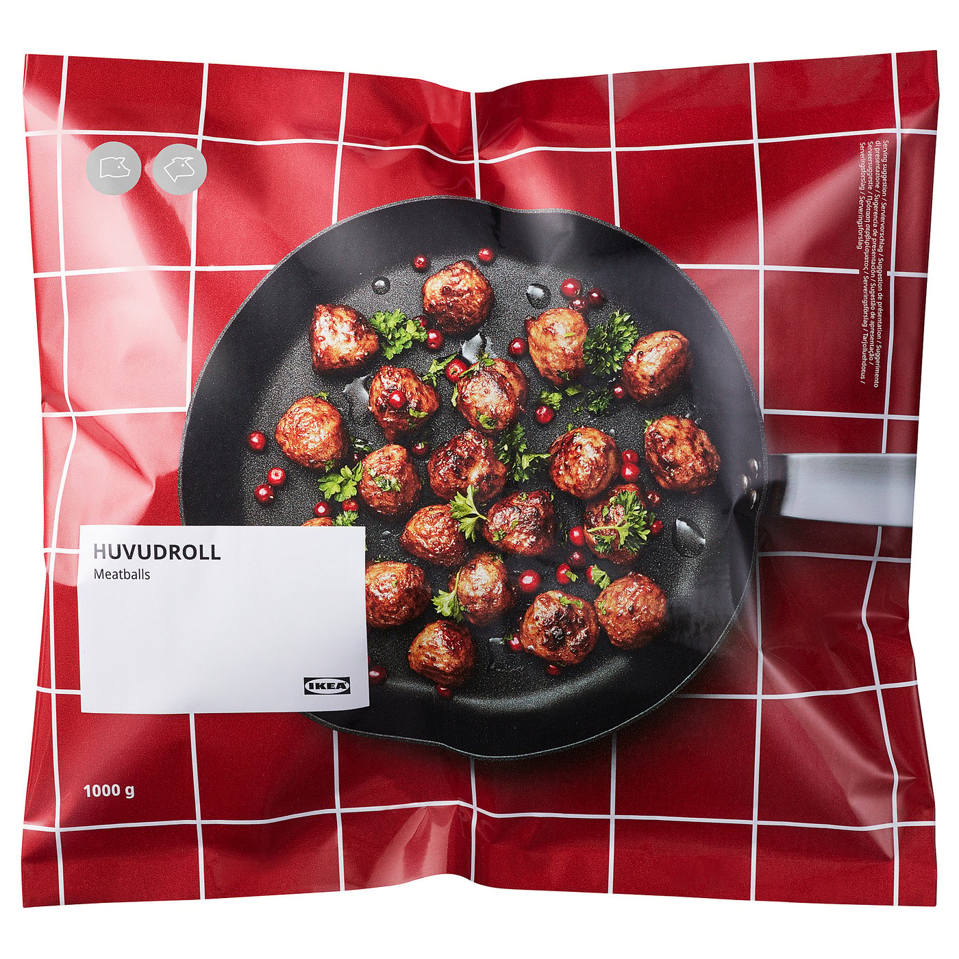 HUVUDROLL meatballs, frozen, 1000 g - IKEA Latvia