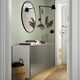 BESTÅ wall-mounted cabinet combination, white/Riksviken light bronze ...
