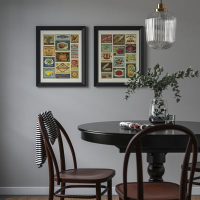 BILD poster, vintage food labels collage, 40x50 cm - IKEA