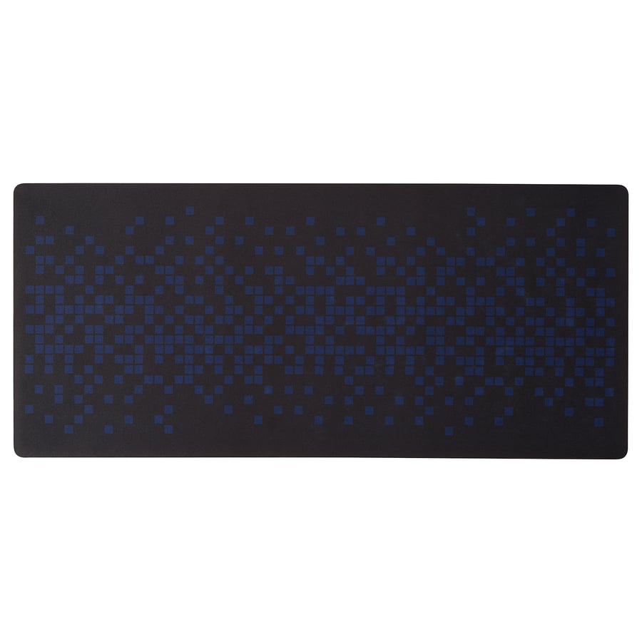 BRÄNNBOLL gaming mouse pad, black/patterned, 90x40 cm - IKEA