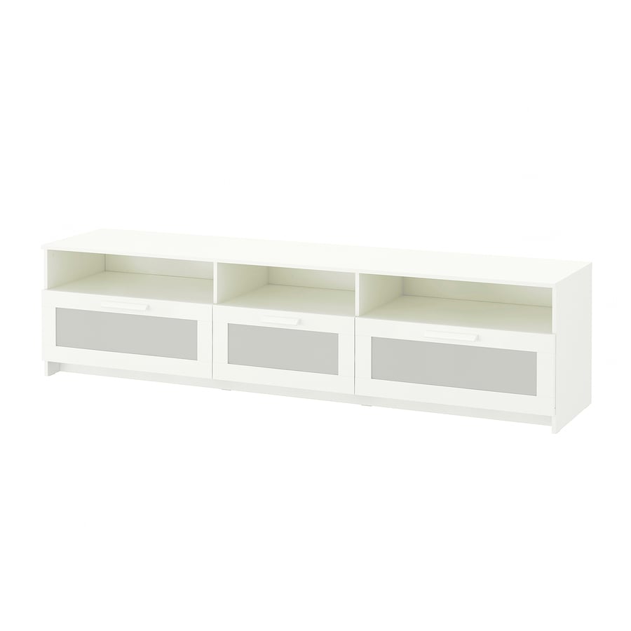 BRIMNES TV bench, white, 216x41x54 cm - IKEA